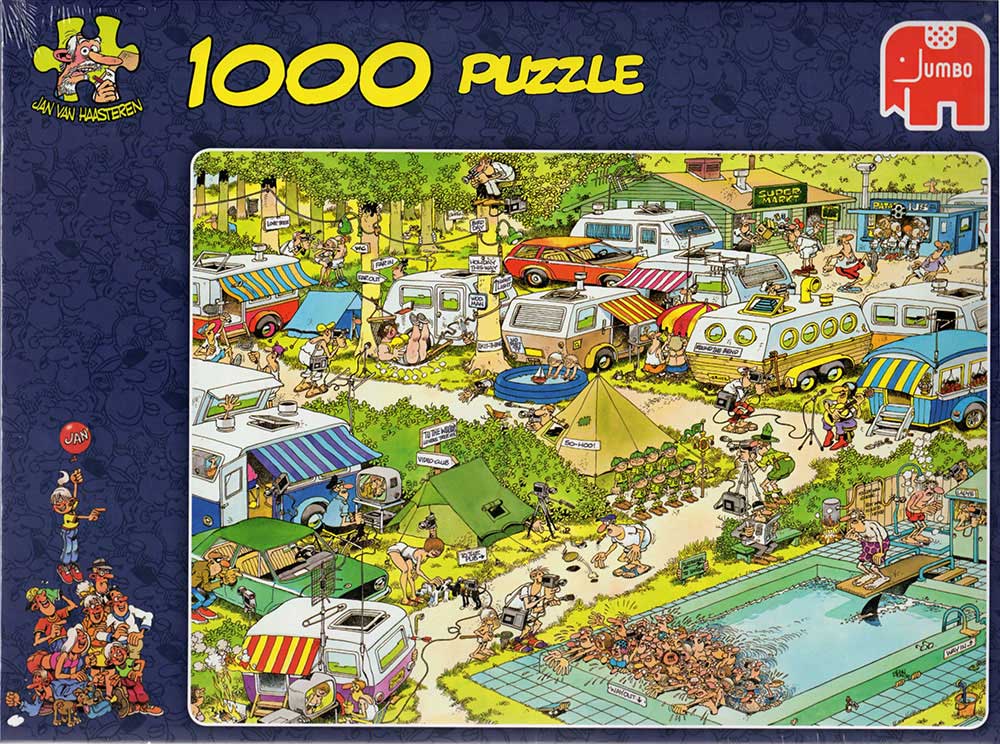 Jan van Haasteren Camping Chaos - 1000 Stukjes - Puzzel (Compleet ...
