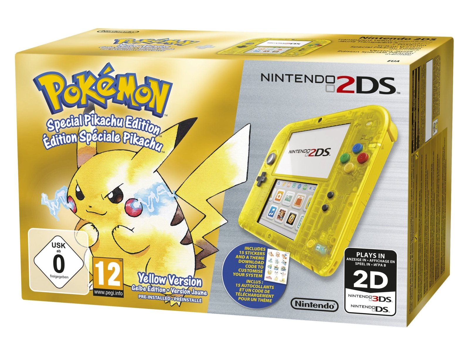 Nintendo 2DS Console - Pikachu Limited Edition (In doos) | Reway