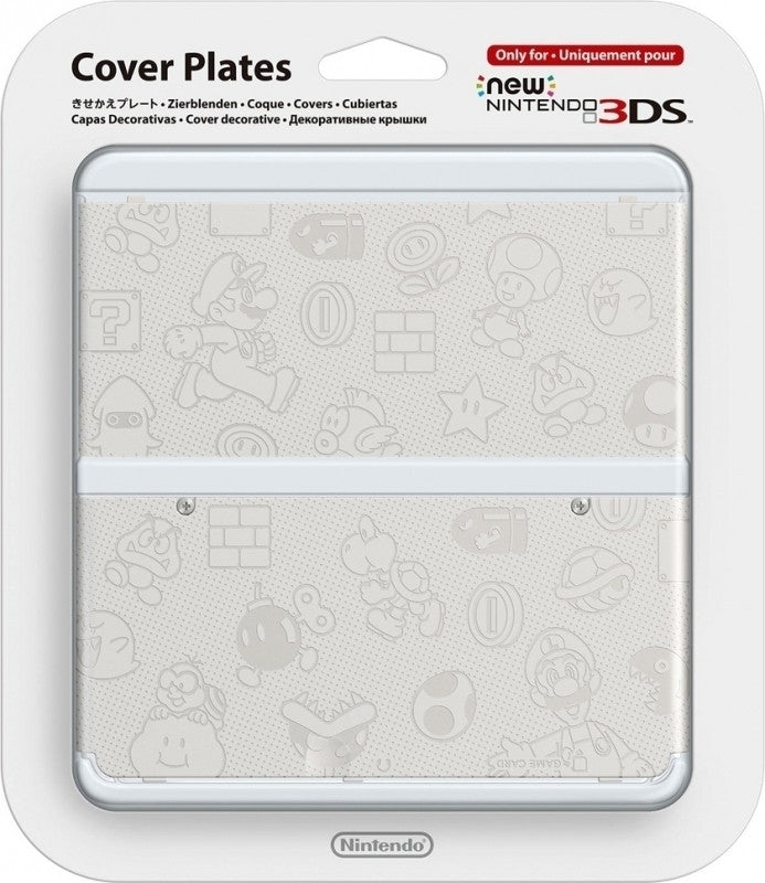 Nintendo New 3DS Cover Plates - Super Mario White (Nieuw) | Reway