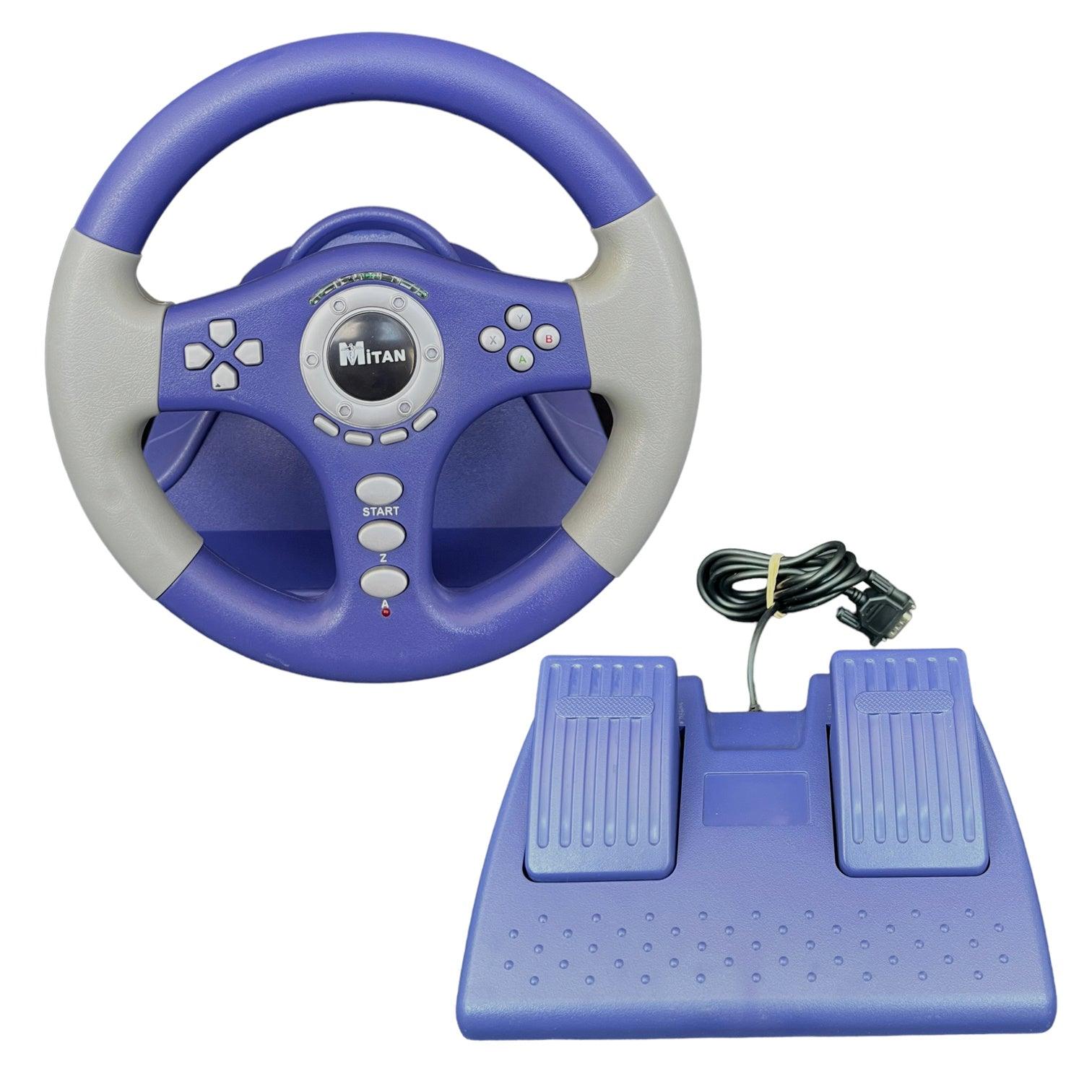 Mitan Steering Wheel / Stuur voor Nintendo Gamecube Incl. Pendaal - – Reway
